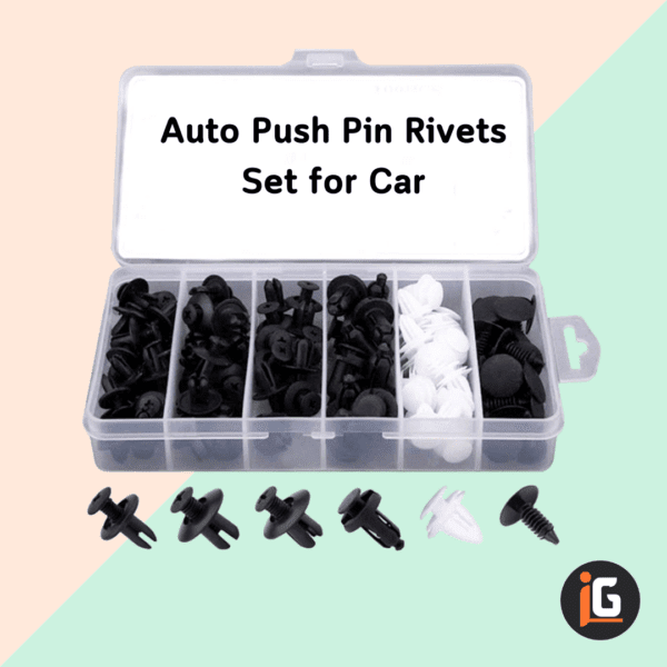 Auto Push Pin Rivets Set For Car | Indiatic Gadgets