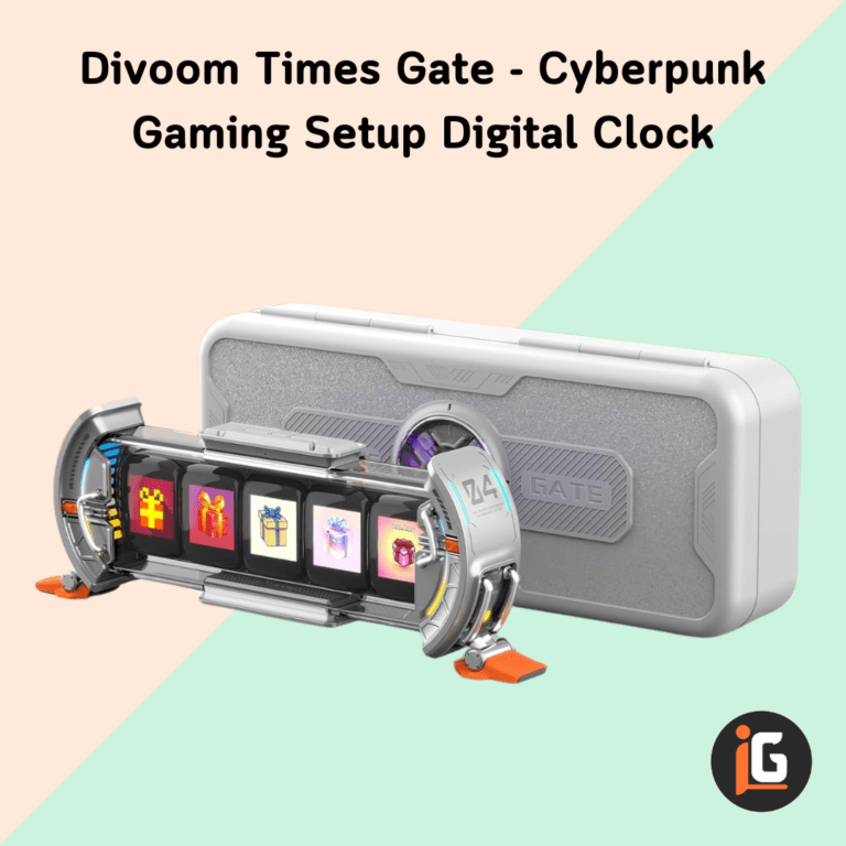 Divoom Times Gate - Cyberpunk Gaming Setup Digital Clock
