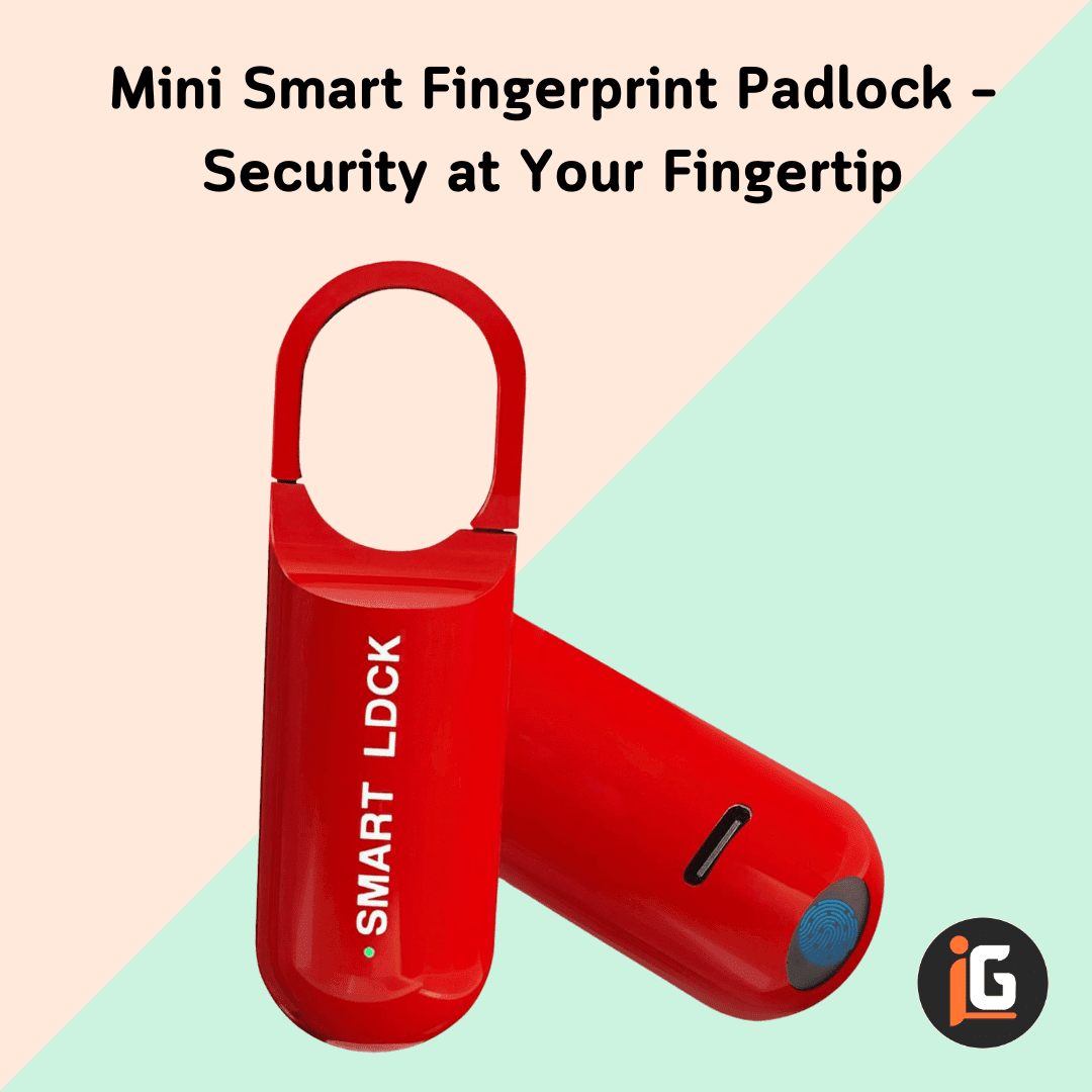 Smart Fingerprint Padlock | Indiatic Gadgets